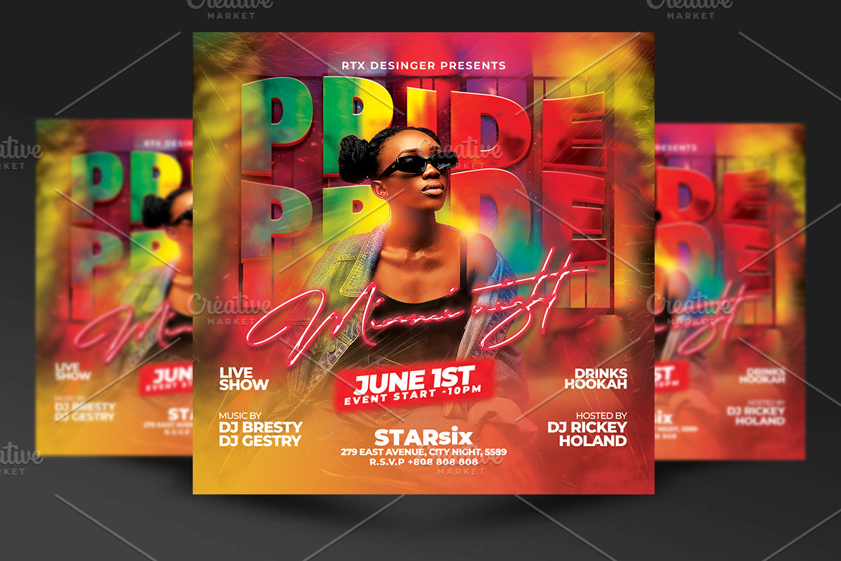 Pride flyer, a Flyer Template by RTXdesinger99