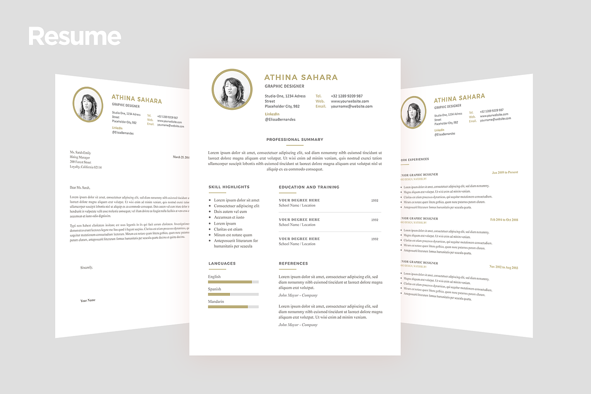 Clean Resume Template - 11, a Resume Template by ariodsgn
