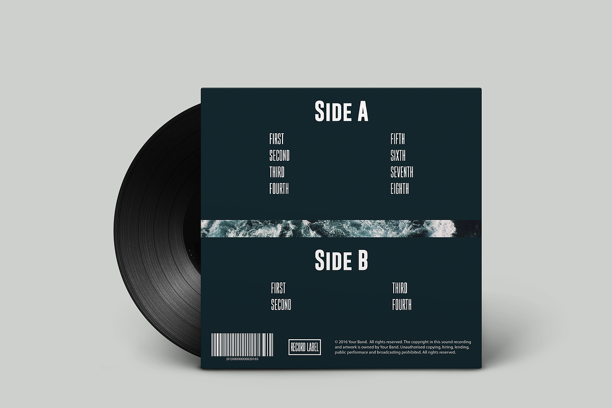 Waves - Vinyl Cover, a Templates & Theme by So Fat! Design