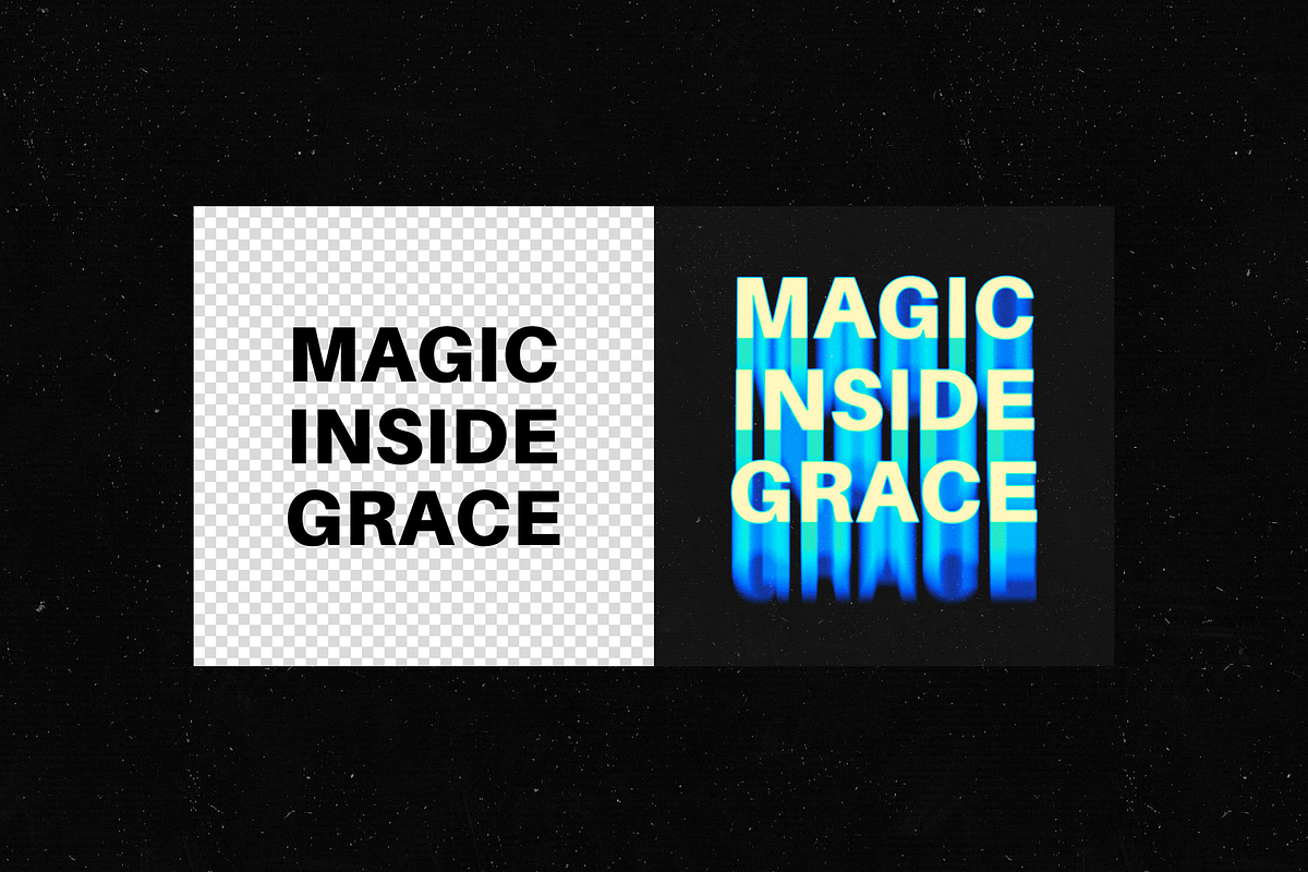 Acid Flowing Motion Text Effect, a Layer Style Add-On by Design Squad