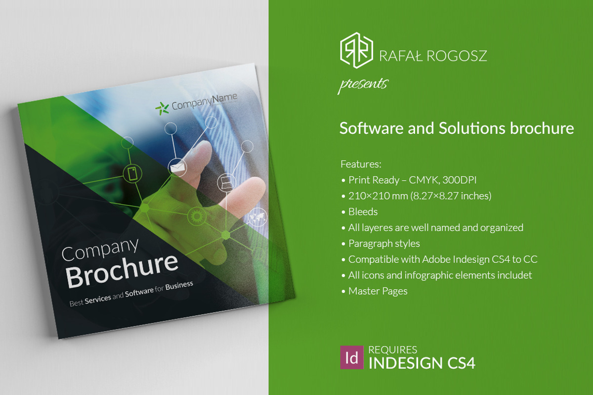 Software and Solutions Brochure, a Brochure Template by buttonpl ...