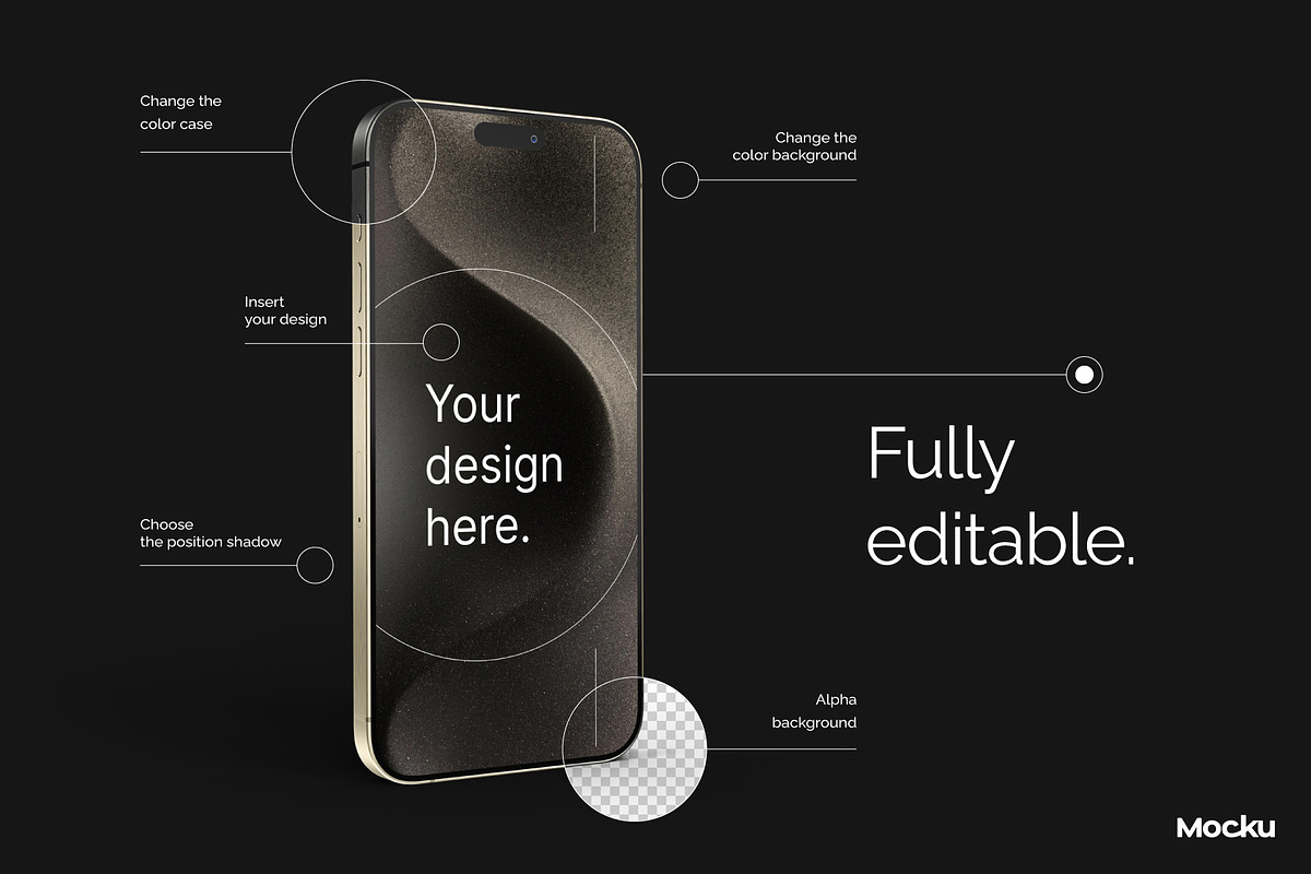 iPhone PRO 15 Mockup Collection, an iPhone Mockup by Mocku