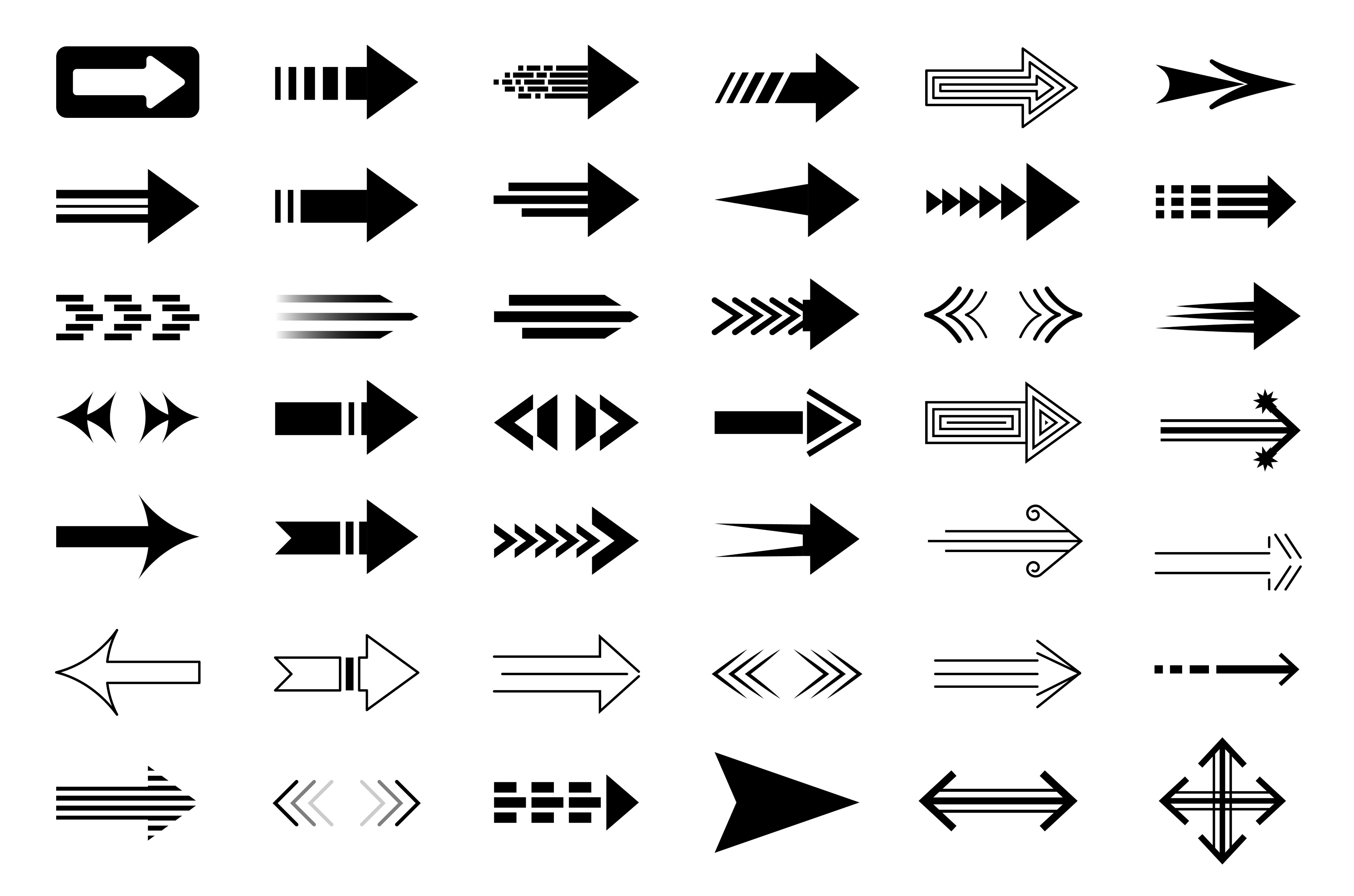 Arrows Vector Set, a Templates & Theme by alexdndz | Creative Market