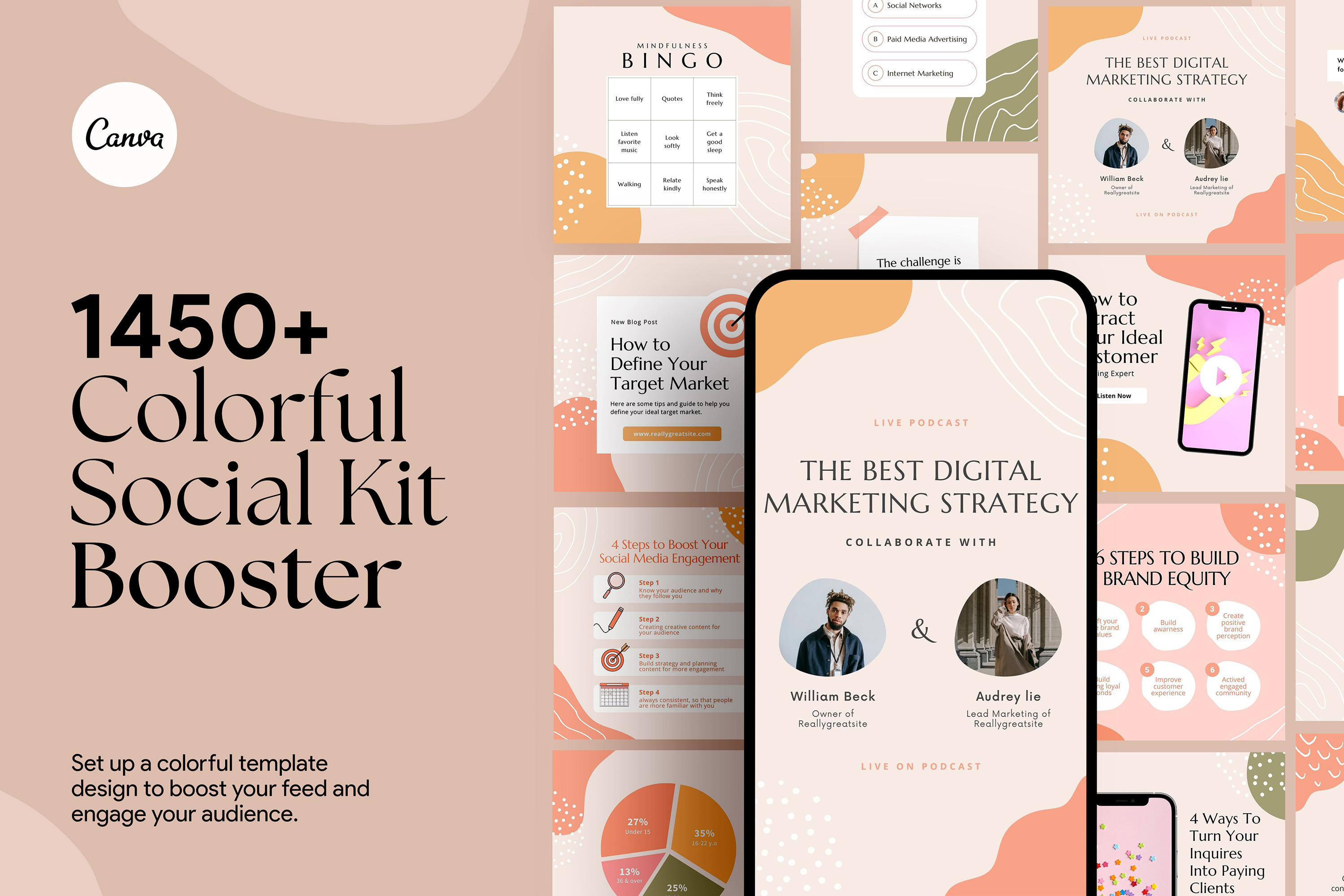 1450 Colorful Social Kit Booster Canva