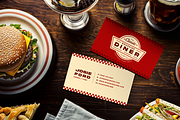 Classic Diner Business Card Mockup | Creative Market