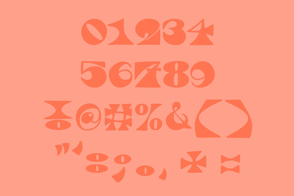 Funky Chunky 70s Hand Lettered Font