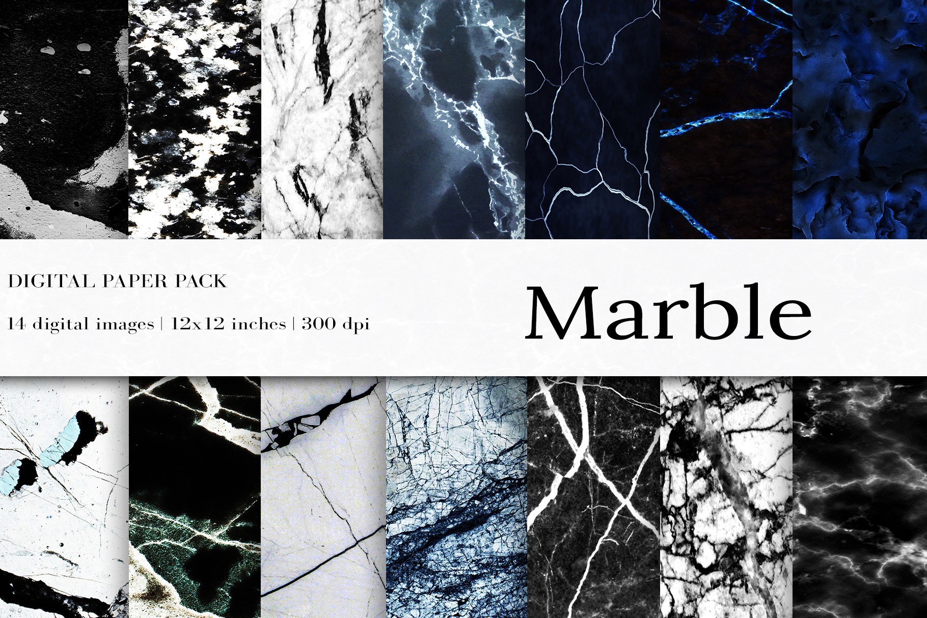 Marble Background Digital Paper, a Texture Graphic by BonaDesigns