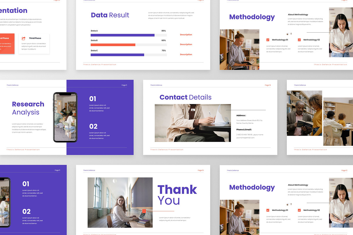 Thesis Defence PowerPoint Template, a Presentation Template by ...