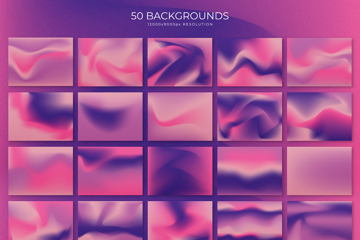 Grainy Gradient Mesh Collection, a Background Graphic by Graphicdome