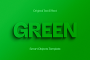 Green 3D Text Effect, a Layer Style Add-On by Design Squad