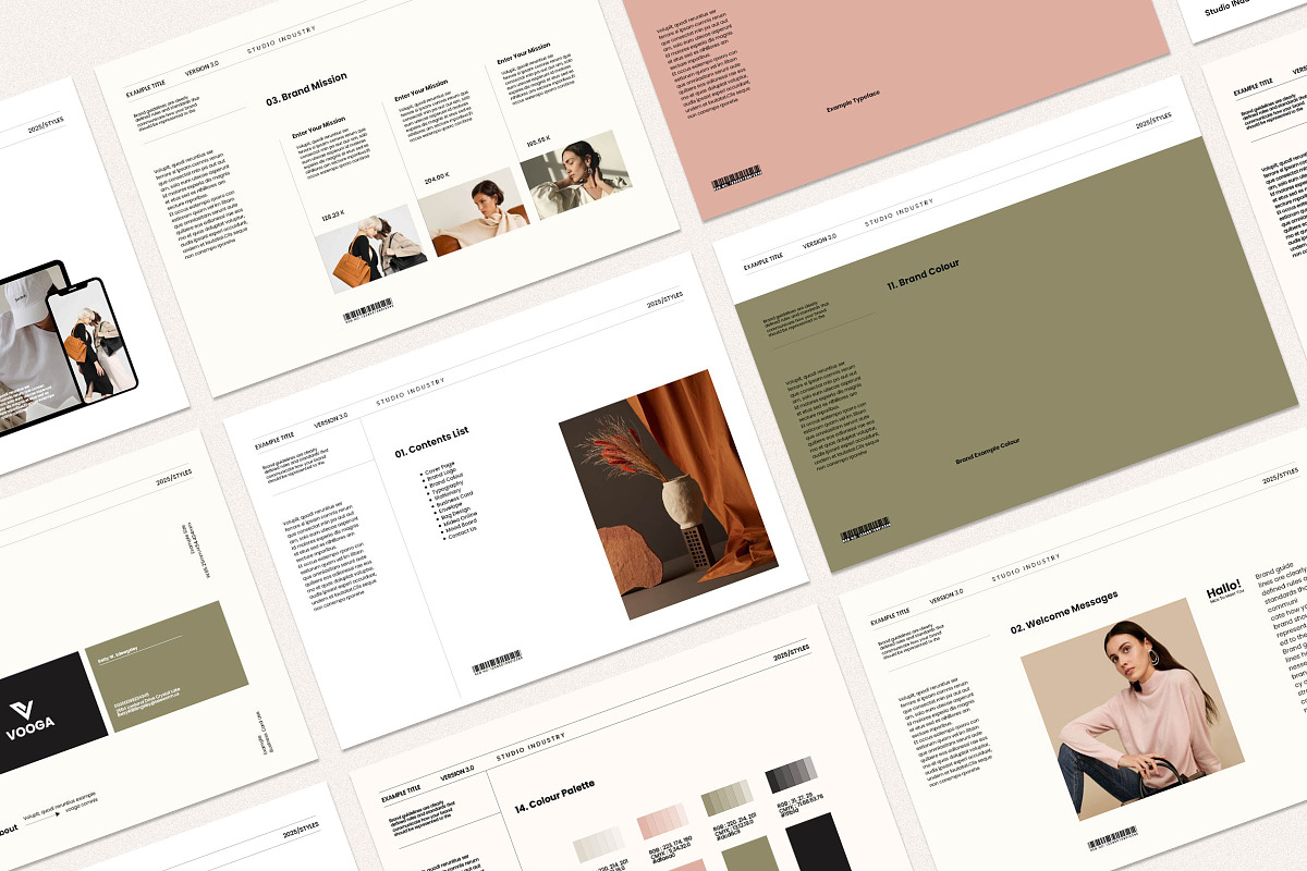 Vooga / Brand Guidelines, a Brochure Template by Studio Industry