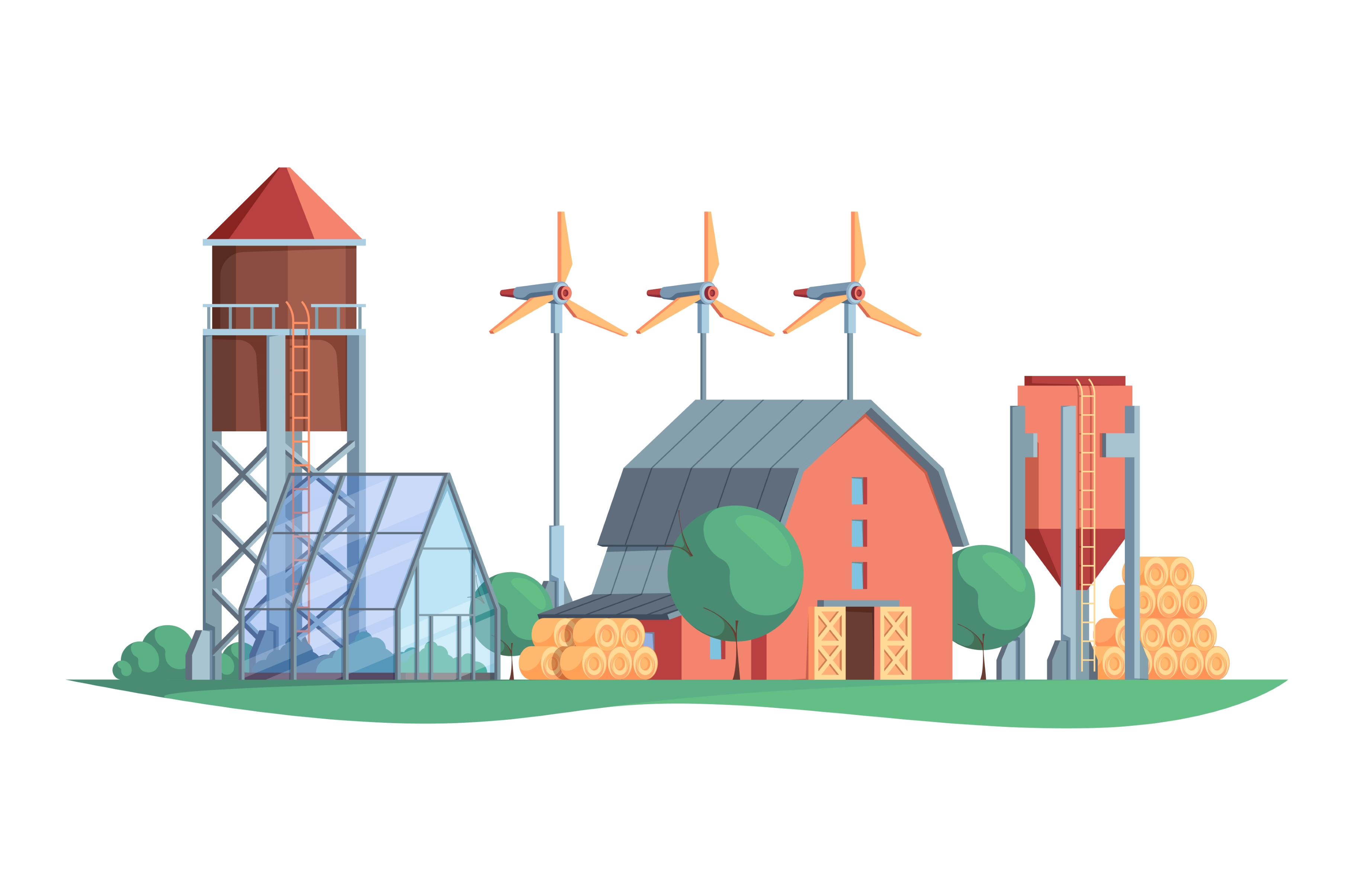 Agricultural background. Farm rural, a Background Graphic by Onyx