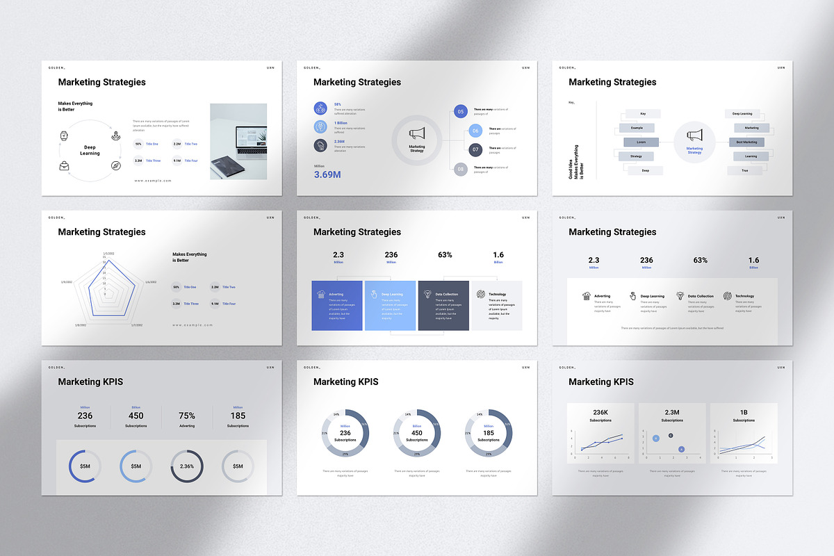 Multipurpose Slide Deck, a Presentation Template by GoldenPixelStudio