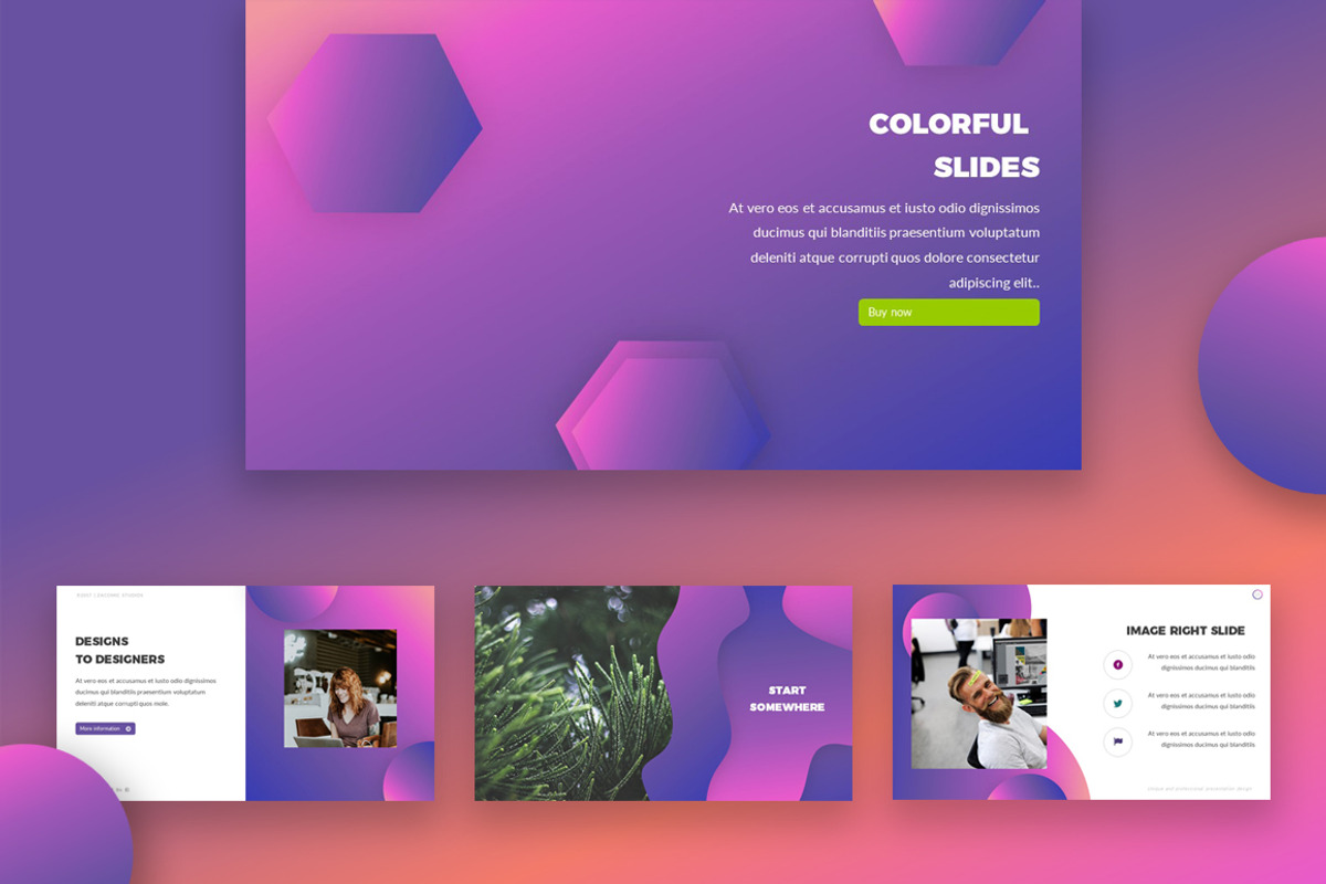 Colorful | Powerpoint Template, a Presentation Template by Zacomic Studios