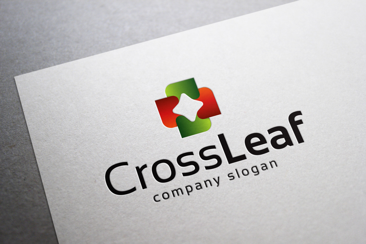 Cross Leaf Logo, a Branding & Logo Template by EmilGuseinov