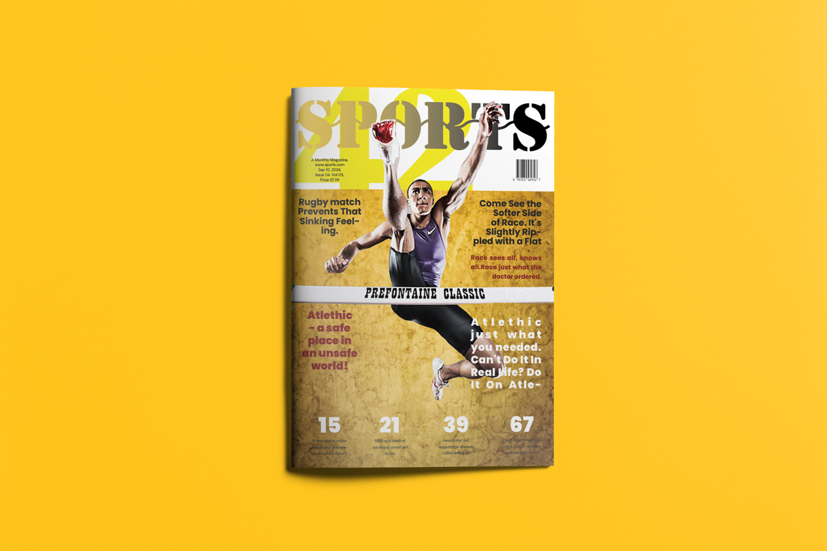 The Best Sports Magazine, a Magazine Template by Swayang
