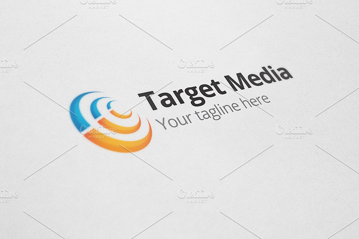 Target Media Logo, a Branding & Logo Template by Arslan