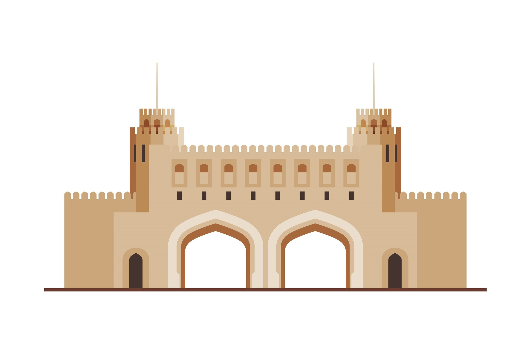 The National Museum, Muscat City, an Illustration by TopVectors ...