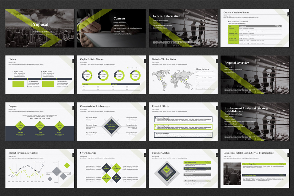 Line PPT Strategy, a Presentation Template by GoodPello