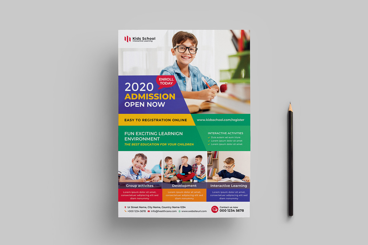Education Flyer, a Flyer Template by DesignOriel