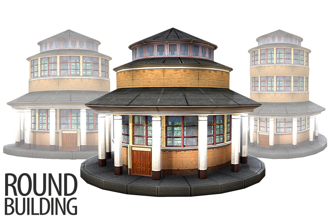 Round Building, an Architecture 3D Model by Beatheart Creative Studio