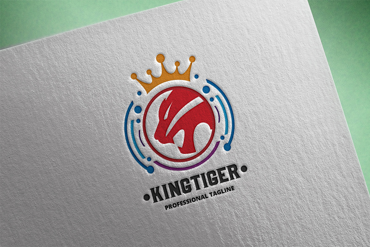 King Tiger Logo, a Branding & Logo Template by Design_Planet