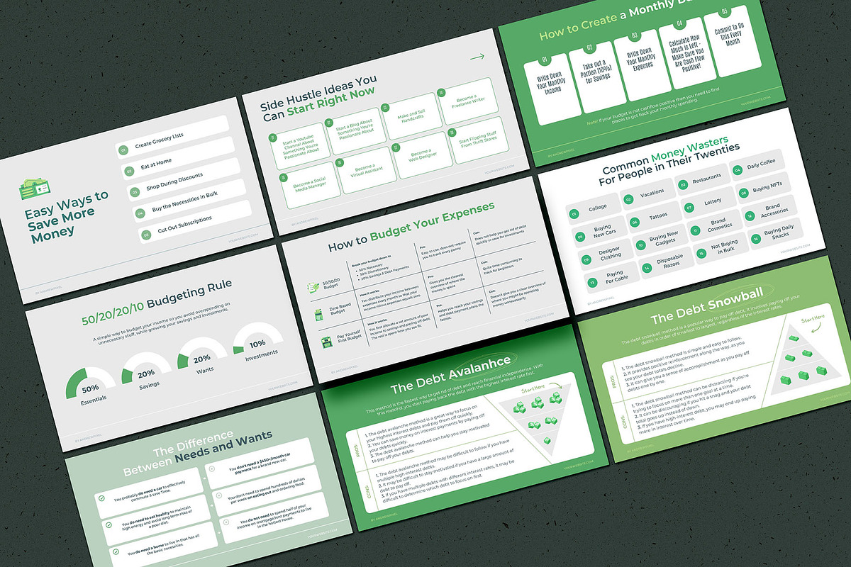 Financial Freedom Slide Deck CANVA, a Presentation Template by AndrewPixel