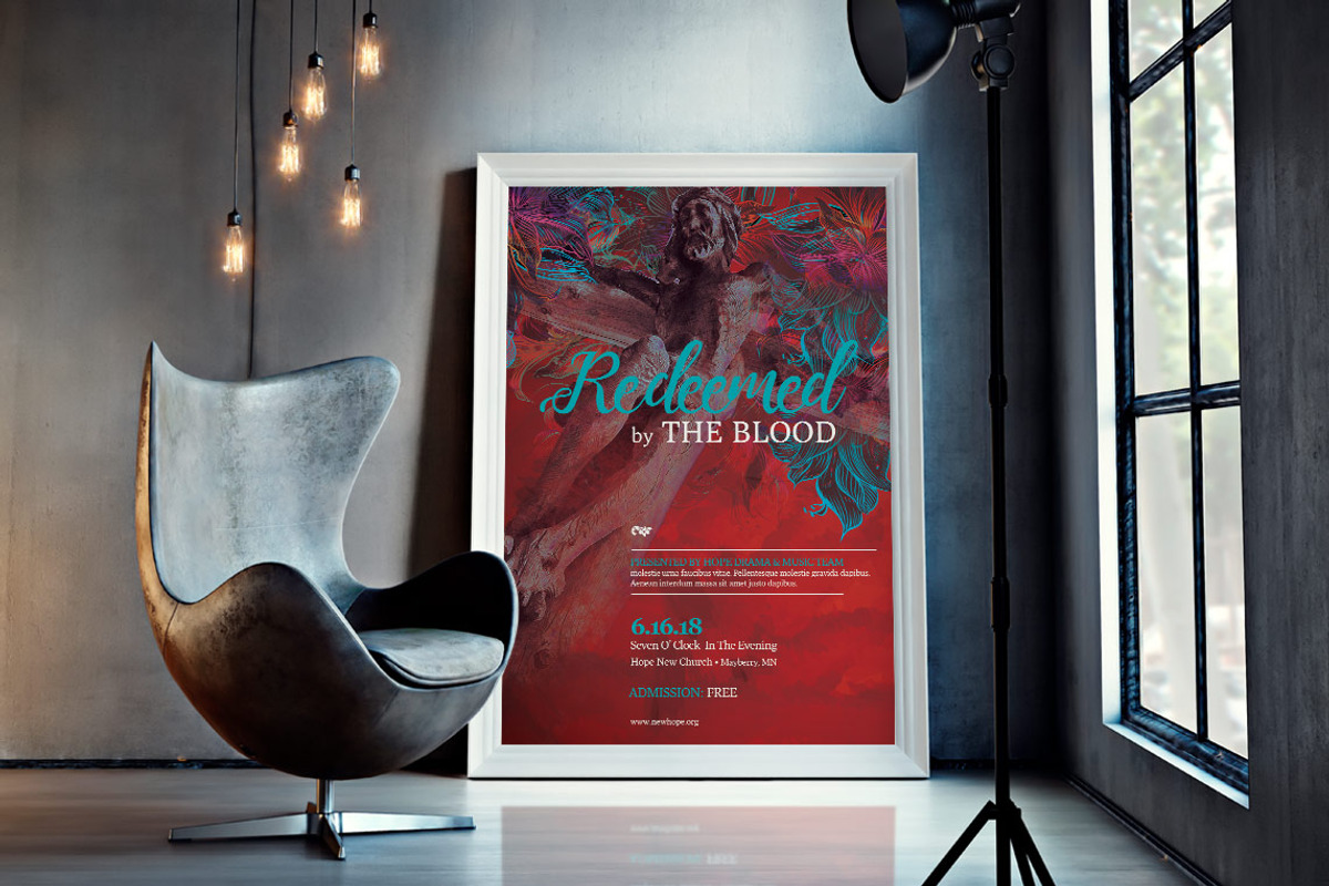 Redemption Flyer Poster Template, a Flyer Template by Godserv Designs