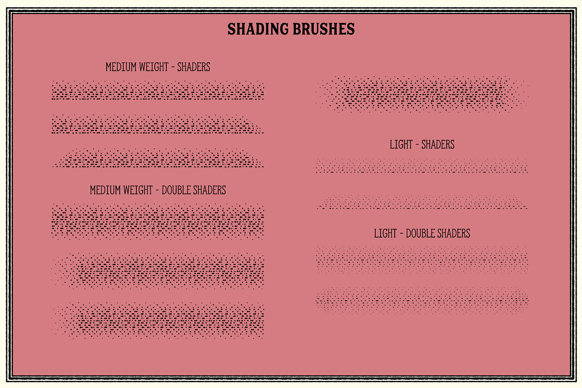 Engraving Brushes for Illustrator