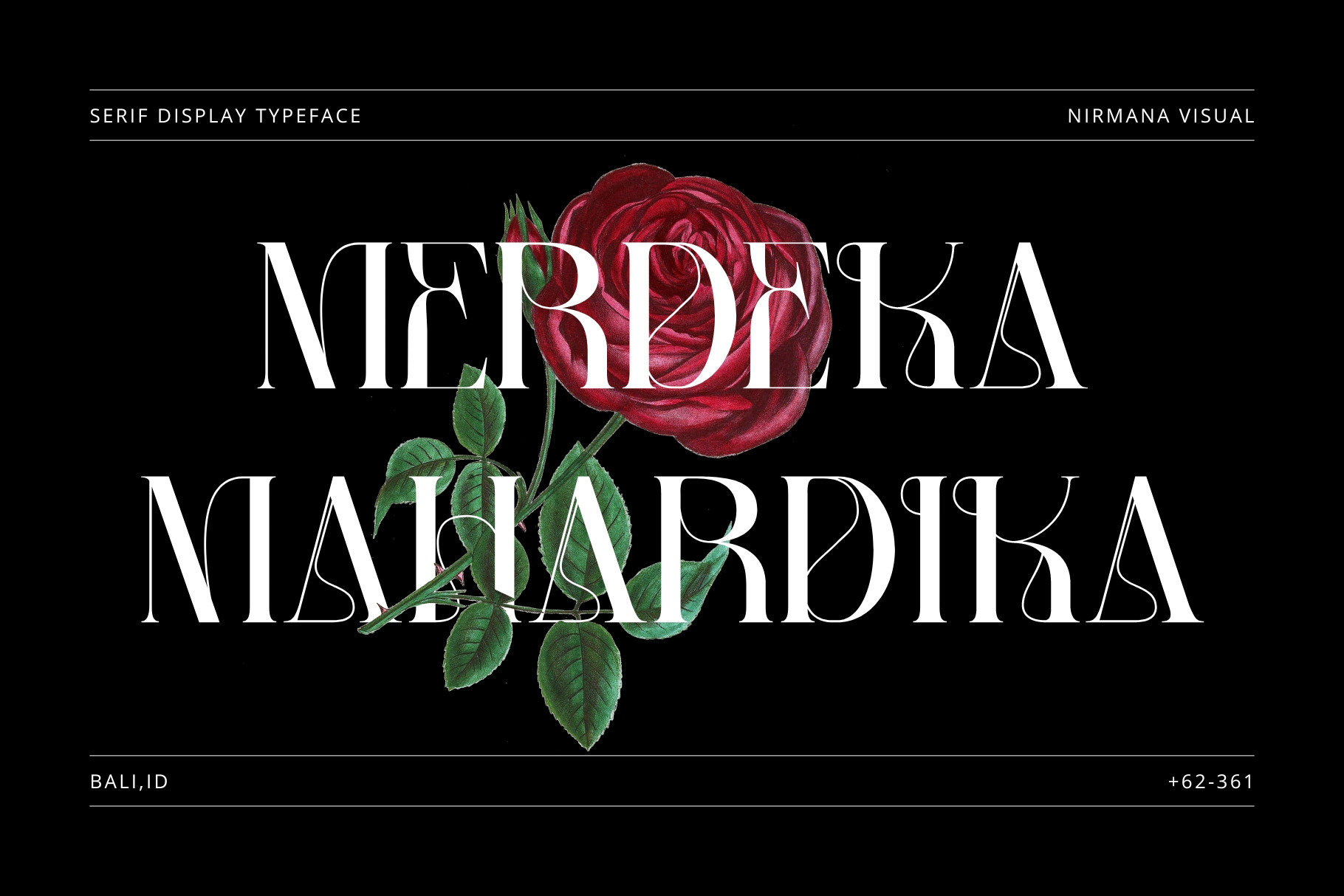 Merdeka Mahardika - Logo Serif Font, a Serif Font by Nirmana Visual ...