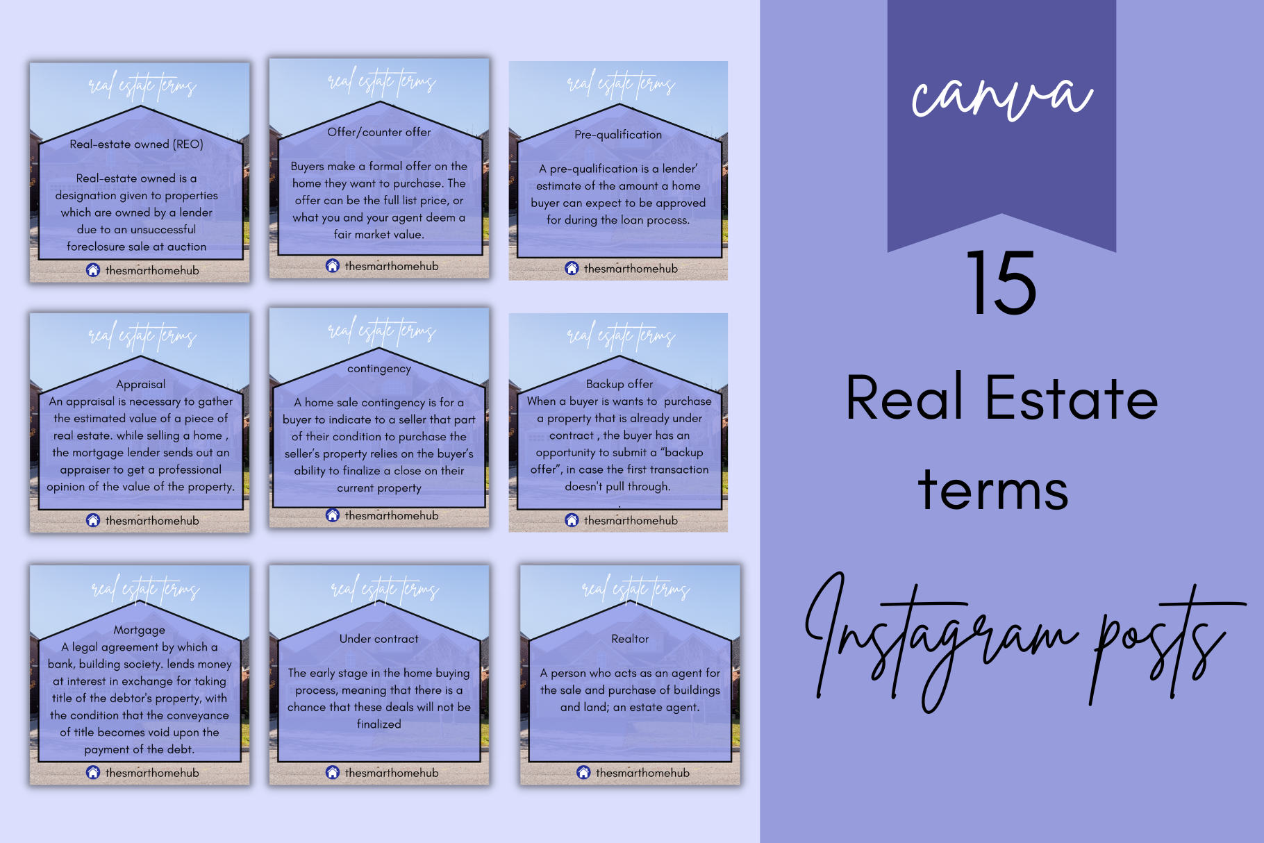 Real estate terms and vocabulary | Creative Market