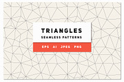 Triangles Seamless Patterns Bundle, a Pattern Graphic by Curly_Pat