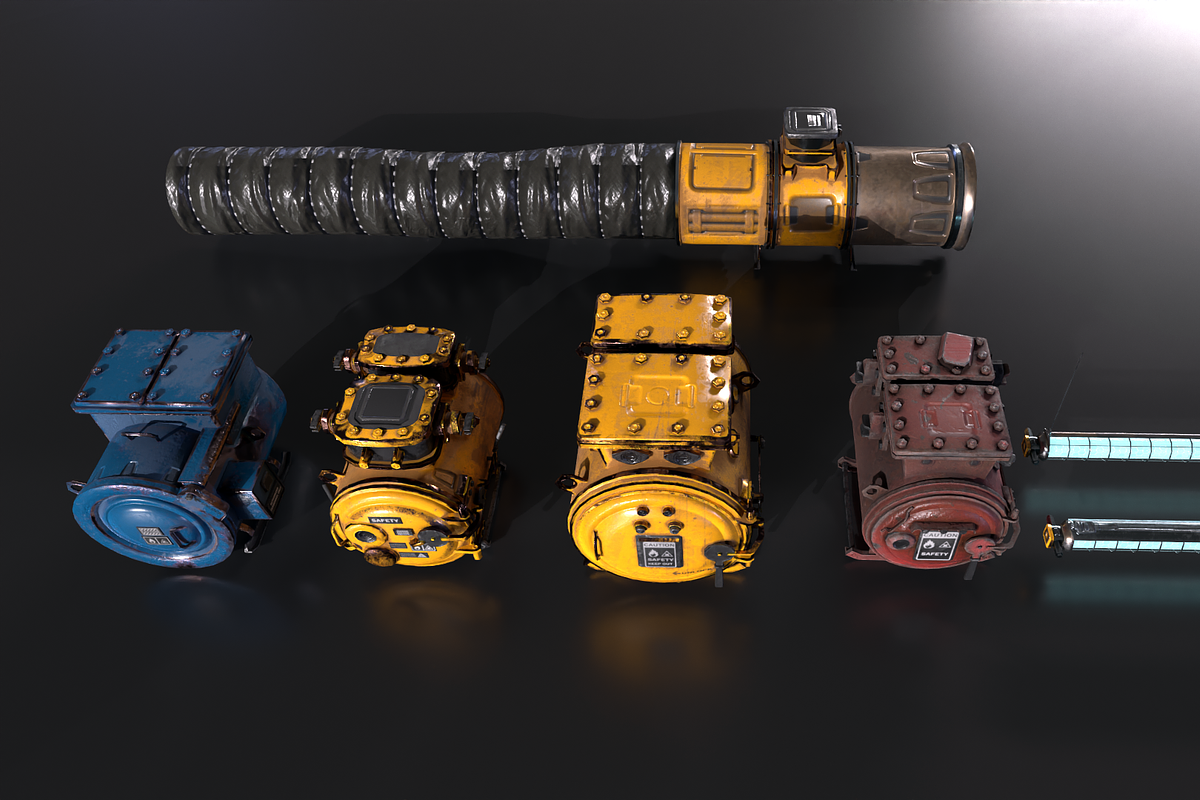 Mine Props Industrial | Creative Market