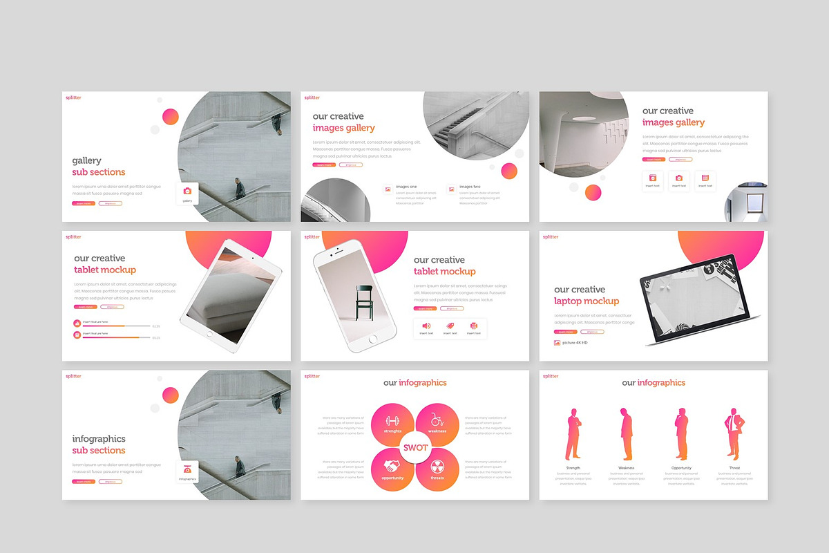 Splitter - Powerpoint Template, a Presentation Template by inspirasign