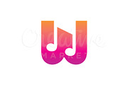 W Music Logo, a Branding & Logo Template by nospacestore