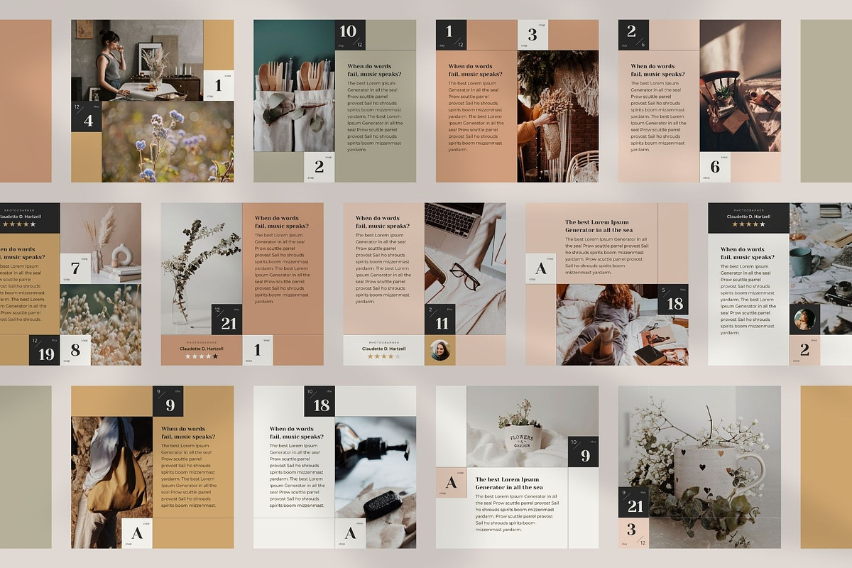 Instagram Calendar Post Templates