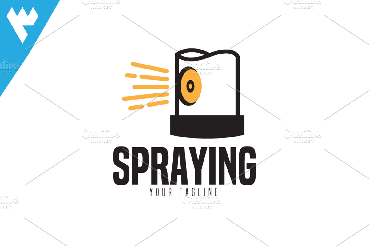 Spraying Logo, a Branding & Logo Template by Sahade Studio | Creative ...
