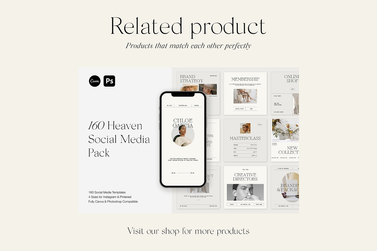 Heaven Minimal Logo Kit Ai Eps Psd, a Branding & Logo Template by Feel This