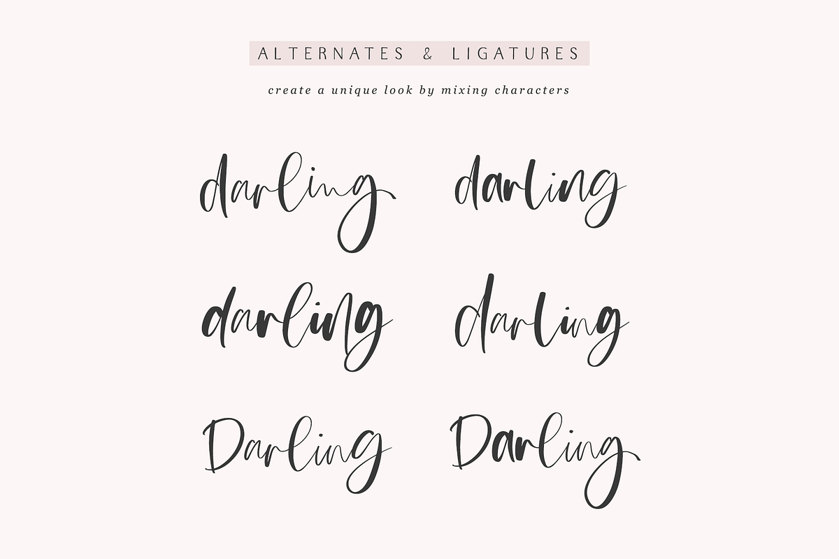 Darling Font - Modern Brush Script | Creative Market