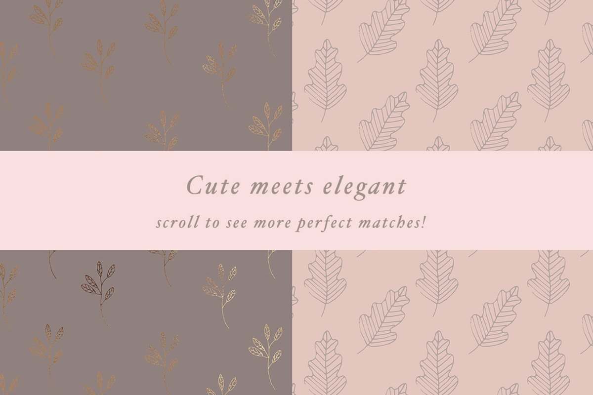 Modern Subtle Floral Patterns Bundle, a Pattern Graphic by Laras Wonderland