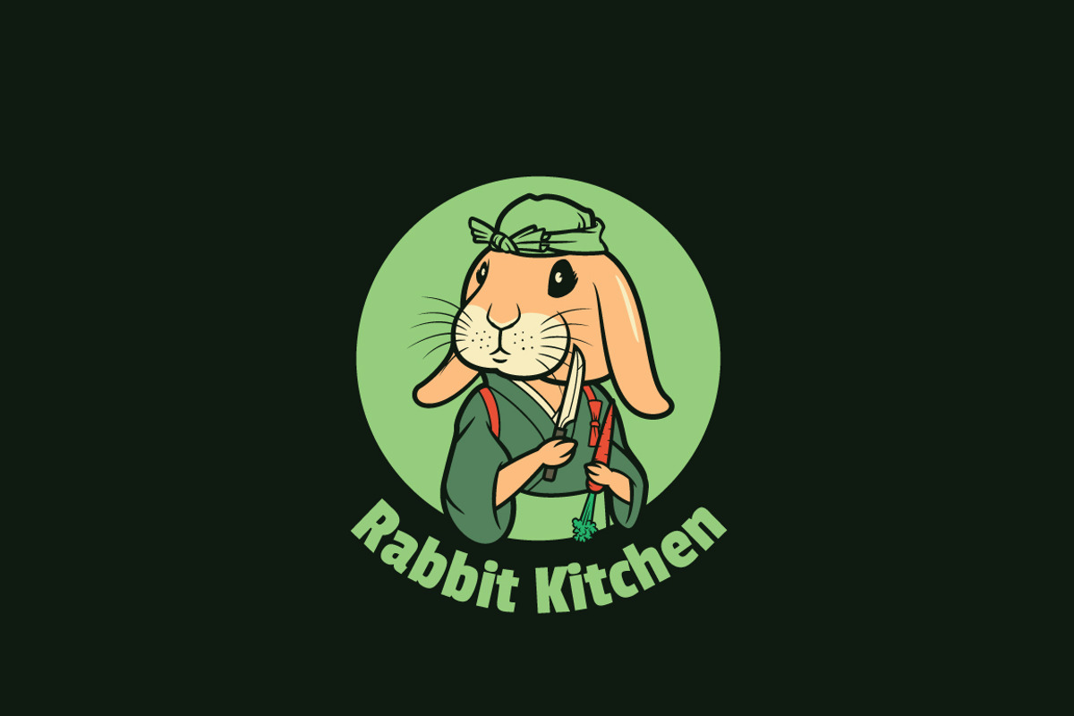 Rabbit Kitchen Logo Template, a Branding & Logo Template by Kreasi ...