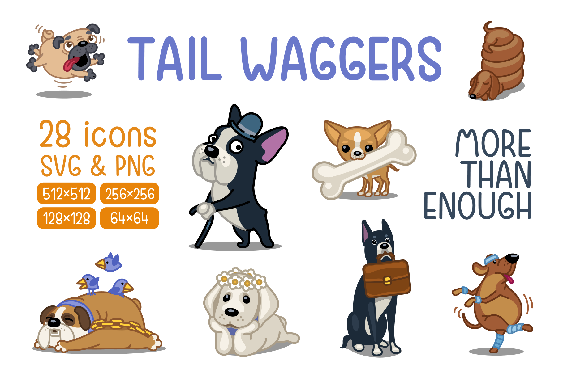 Tail Waggers, an Icon by Iconka