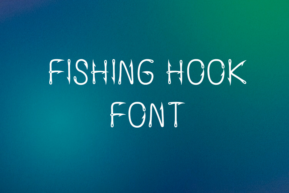 Fishing hook font ttf