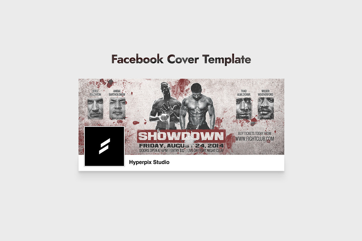 Showdown Fight Night Flyer Template, a Flyer Template by Hyperpix ...