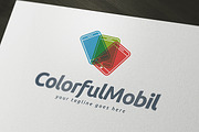 Colorful Mobil Logo Template, a Branding & Logo Template by PixaSquare