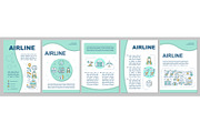 Airline brochure template layout, a Brochure Template by bsd studio