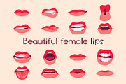 Beautiful female lips, an Illustration by Anastasia Cooper | Creative ...