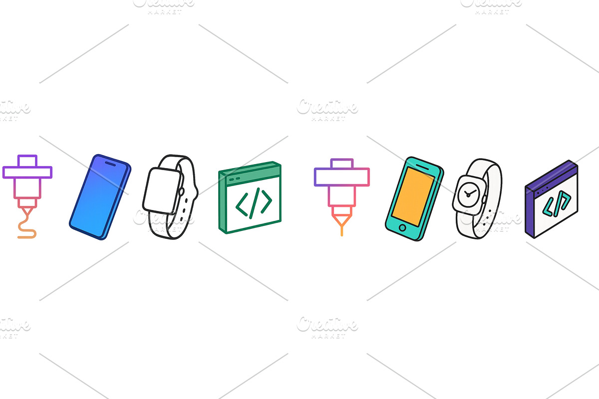 Digital devices and wearables show, a Technology Illustration by ZinetroN