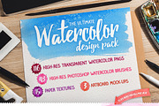 The Ultimate Watercolor Design Pack, a Graphic by Graphic Boutique