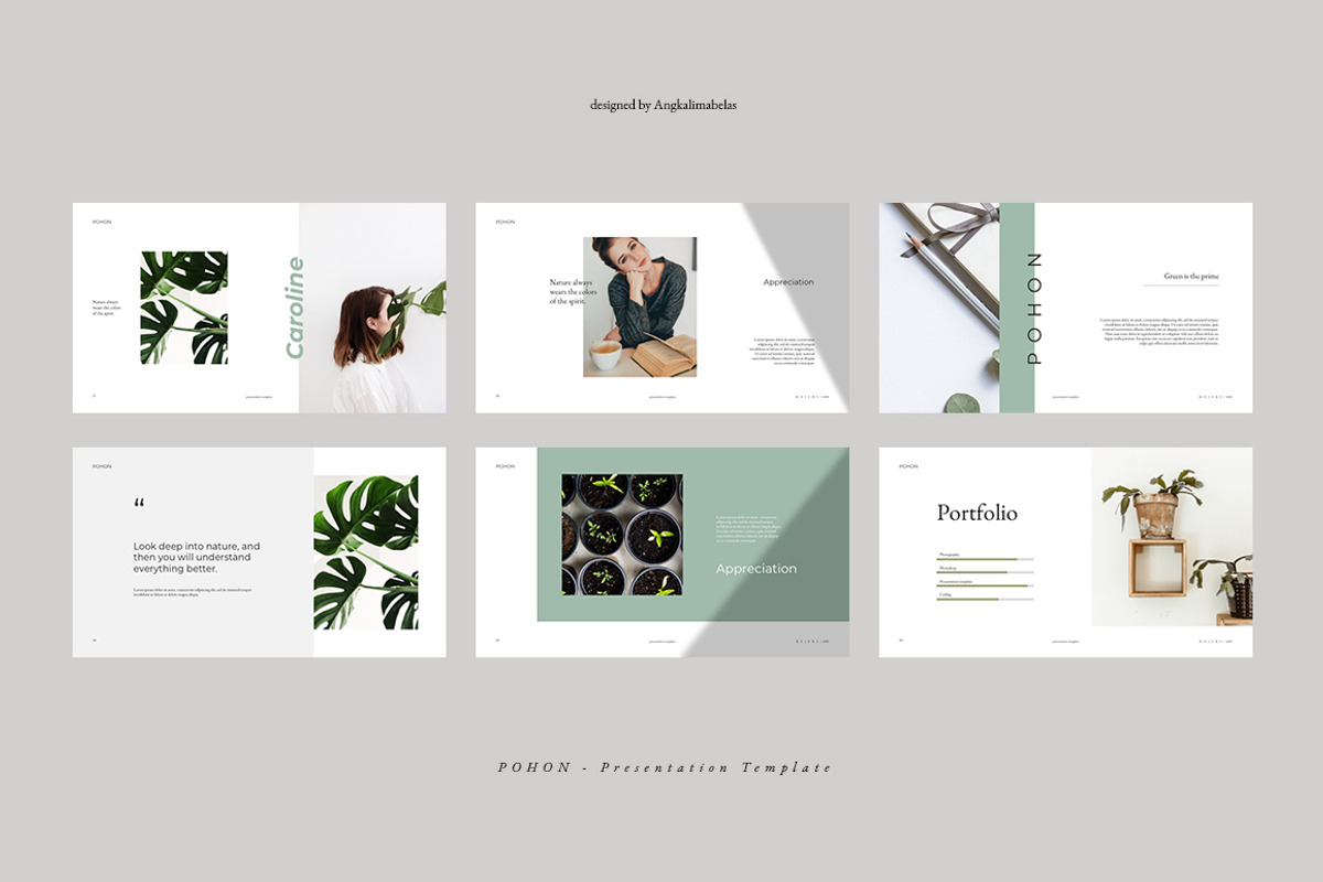 POHON PowerPoint Template, a Presentation Template by Angkalimabelas